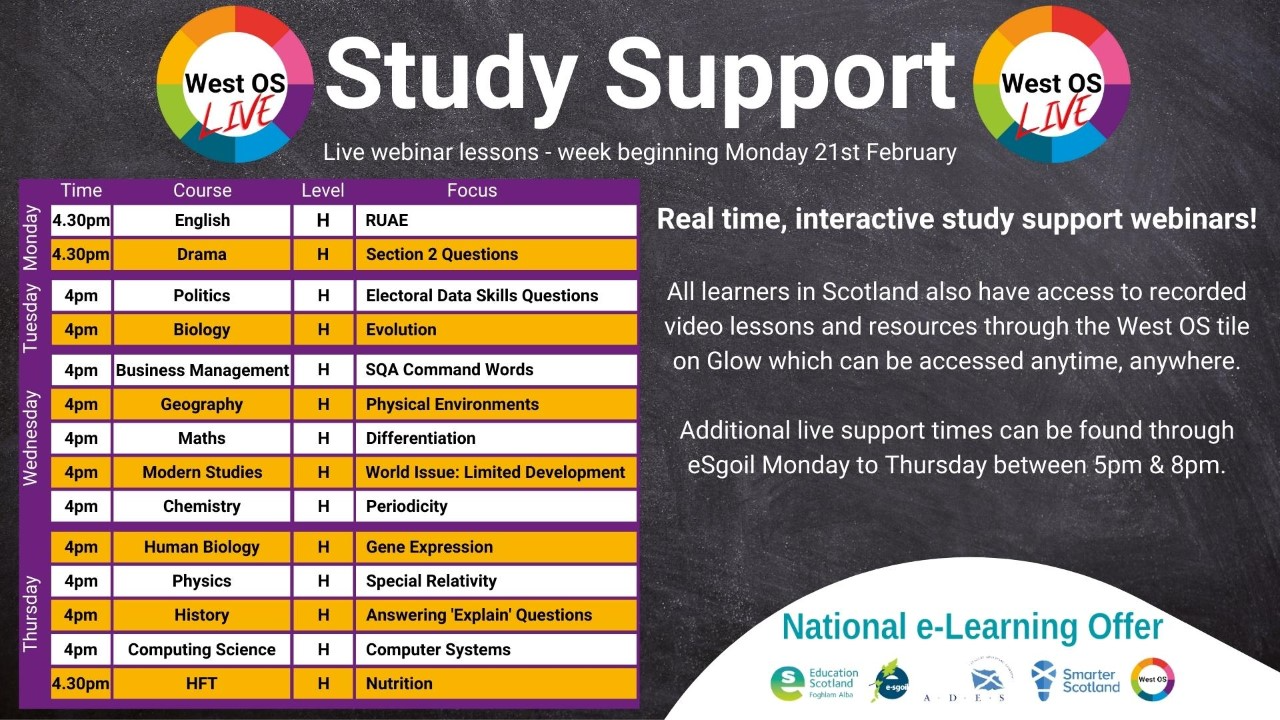 Study Support – kirkcudbrightacademy